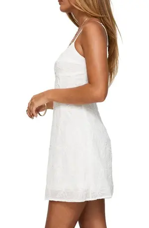 Princess Polly Powell Embroidered Cutout Minidress