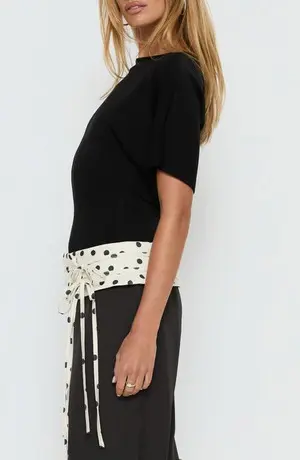 Princess Polly Arazia Contrast Hem Top