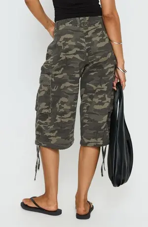 Princess Polly Hudsen Longline Cargo Shorts