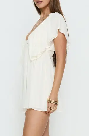 Princess Polly Sun Spirit Plunge Flowy Playsuit