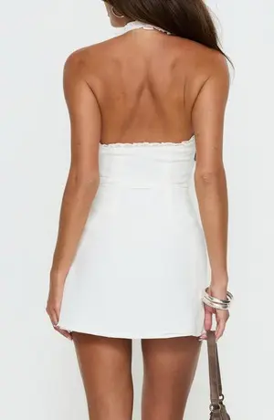Princess Polly Taija Wrap Halter Minidress