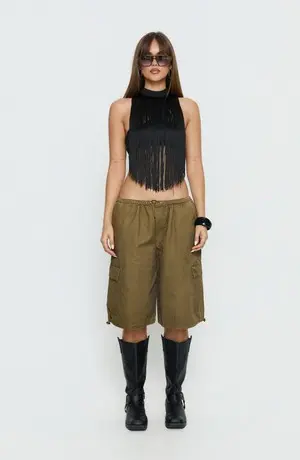 Princess Polly Zephyrine Fringe Halter Neck Bralette