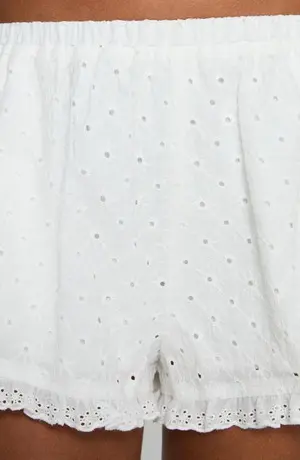 Princess Polly Midnight Sugar Eyelet Frilled Shorts
