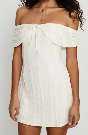Princess Polly Colettie Off-the-shoulder Minidress