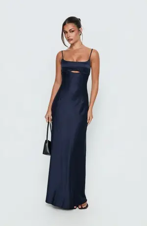Princess Polly Powell Sleeveless Satin Gown
