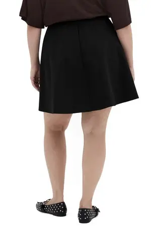 City Chic Peyton A-line Stretch Ponte Mini Skirt