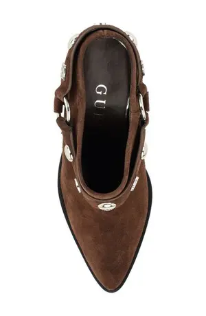Guess Sashlin Studded Harness Ankle Boots
