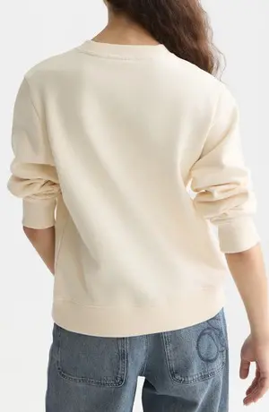 Scotch & Soda Logo Detail Cotton Sweatshirt