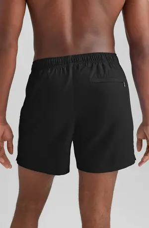 Tommy John Classic Upf 50+ Swim Trunks - Black