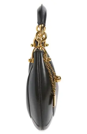 Chloé Calfskin Banana Hobo Bag - Black
