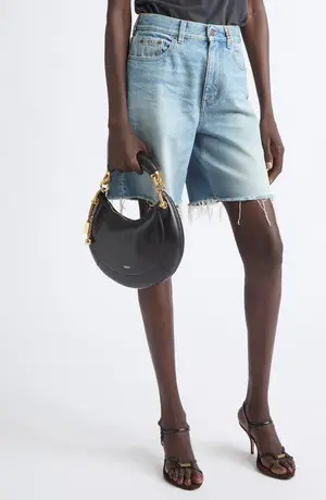 Chloé Calfskin Banana Hobo Bag - Black