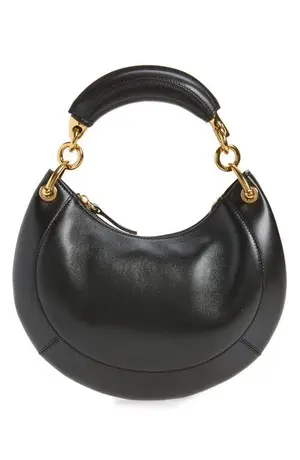 Chloé Calfskin Banana Hobo Bag - Black