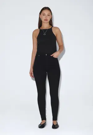 DR DENIM Moxy High Skinny Jeans - Black