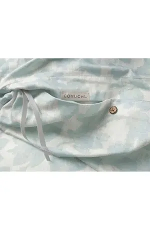 COYUCHI Camellia Organic Cotton Sateen Duvet Cover