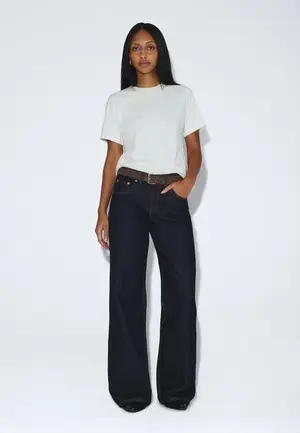 DR. DENIM Rhue Low Wide Jeans - Stream Rinse