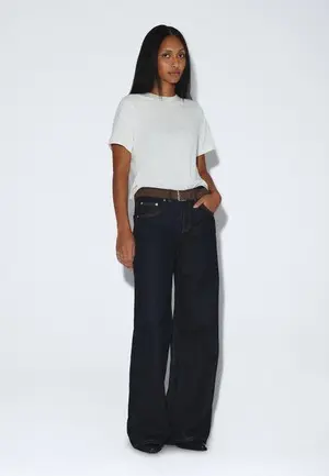 DR. DENIM Rhue Low Wide Jeans - Stream Rinse