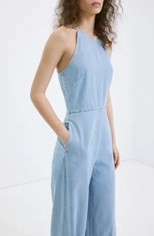 Mango Denim Jumpsuit