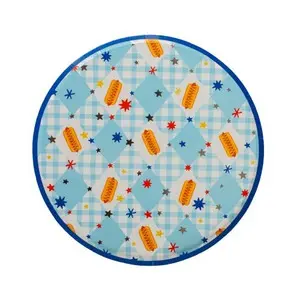 JOLLITY & CO 4th Of July Patriotic Hot Dog Dinner Plates - Assorted Pre-pack