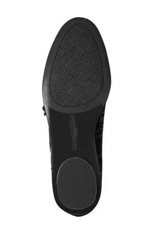 Karl Lagerfeld Paris Vadelle Tweed Ballet Flat - Black