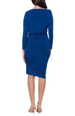 Miraclesuit Niki Ruched Off-the-shoulder Stretch Jersey Dress - Twilight