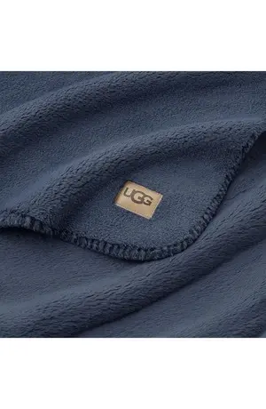 UGG Whitecap Fleece Bed Blanket - Denim