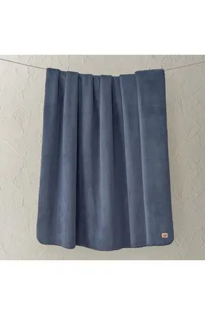 UGG Whitecap Fleece Bed Blanket - Denim