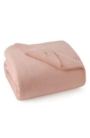 UGG Whitecap Fleece Bed Blanket - Quartz