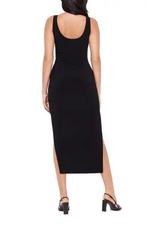 Miraclesuit Aria Ruched Asymmetric Neck Stretch Jersey Dress