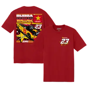 23XI RACING Bubba Wallace #23 Hardee's T-shirt - Red