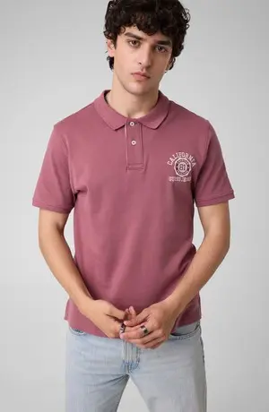 Guess Muscle Fit Sueded Jersey Polo