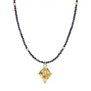 SEVEN SAINTS Capricorn Zodiac Choker Necklace - Gold