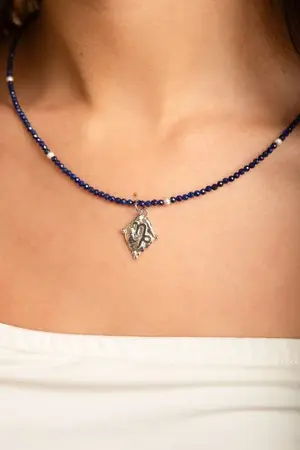 SEVEN SAINTS Capricorn Zodiac Choker Necklace