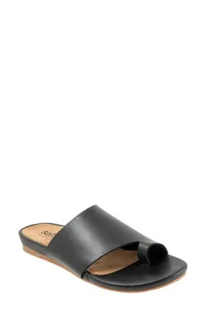 Softwalk Corsica 2.0 Toe Loop Sandal - Black