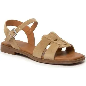 MENINA STEP Niva Flat Sandal - Light Sand