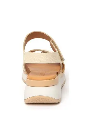 MENINA STEP Napoli Flat Wedge Sandal - Ivory