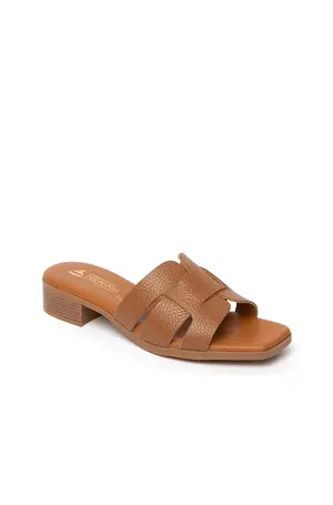 MENINA STEP Ona Heeled Sandal - Chocolate