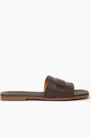 MENINA STEP Lucila Flat Sandal - Chocolate