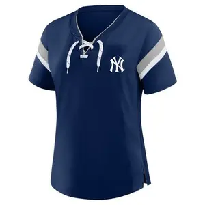 Profile New York Yankees Lace-up T-shirt - Navy