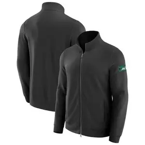 J. PALMER New York Jets Qb1 Full-zip Sweatshirt - Black