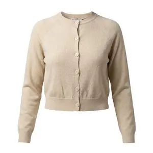 E.U.X. EXCLUSIVE Shimmer Knit Raglan Sleeve Cropped Cardigan - Gold