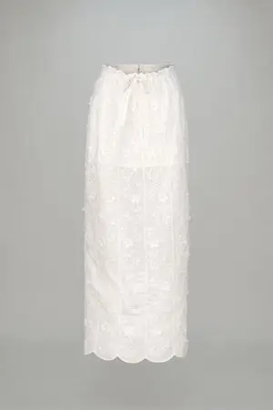 ATOIR Marjorie Lace Appliqué Maxi Skirt