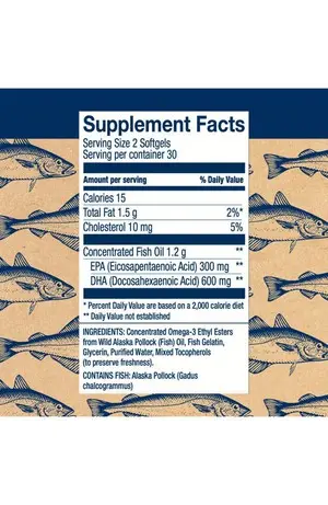 WILEY'S FINEST Peak Dha Omega-3 60 Softgels