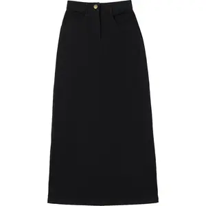 ULLA MAXI Ulla Maxi Fly Front Straight Pocket Skirt