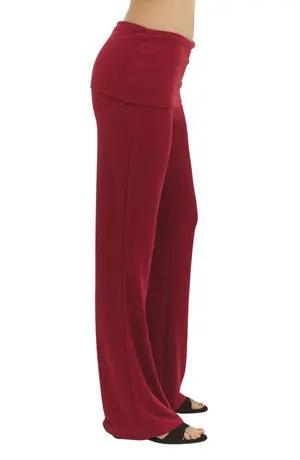 FIND ME NOW Foldover Flare Leg Pants