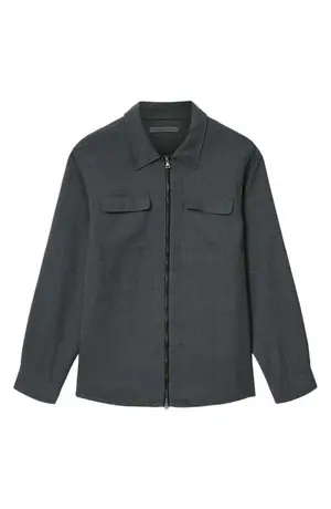 John Varvatos Julio Zip-up Shirt Jacket