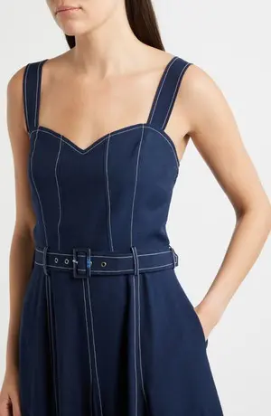 CIEBON Ariena Belted Maxi Dress