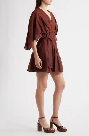 CIEBON Avaele Flutter Sleeve Minidress