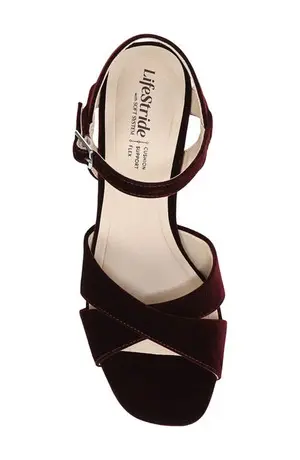 LIFESTRIDE Alice Platform Sandal - Choco Plum