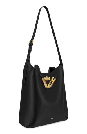 Jw Pei Charlene Double Buckle Shoulder Bag - Black