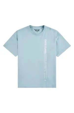 PAPER PLANES Let Me Be Great Graphic T-shirt - Light Blue